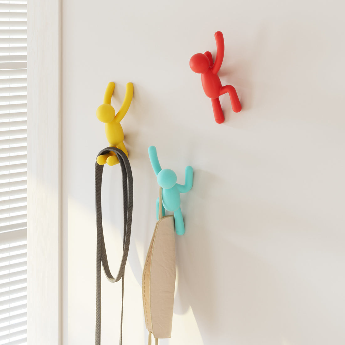 Вешалки-крючки Umbra Buddy, разноцветные
