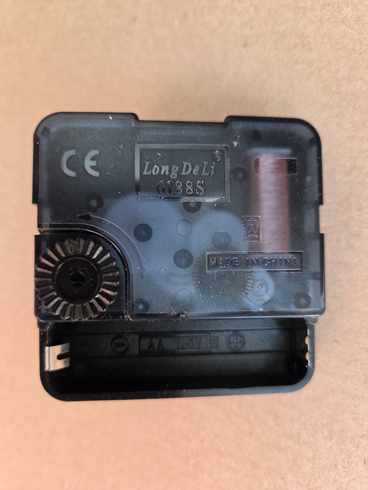 Механизм для настенных чаcов LongDeLi , кварцевые, бесшумные , плавный ход, размер футора (длина вала) 14мм