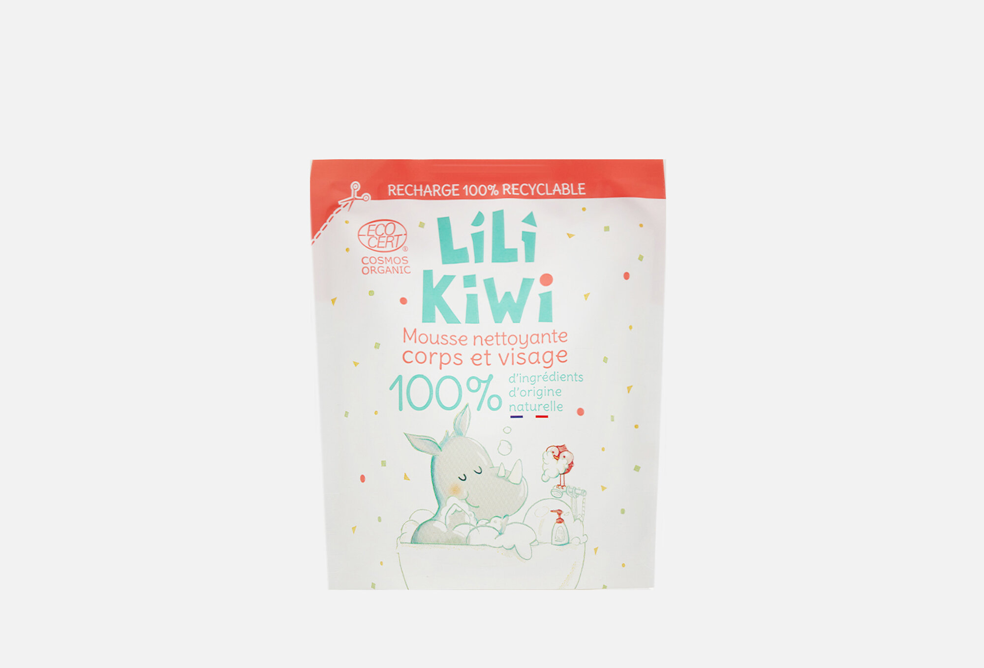 Рефил очищающей пенки для лица и тела LILI KIWI Mousse nettoyante corps et visage 250 мл