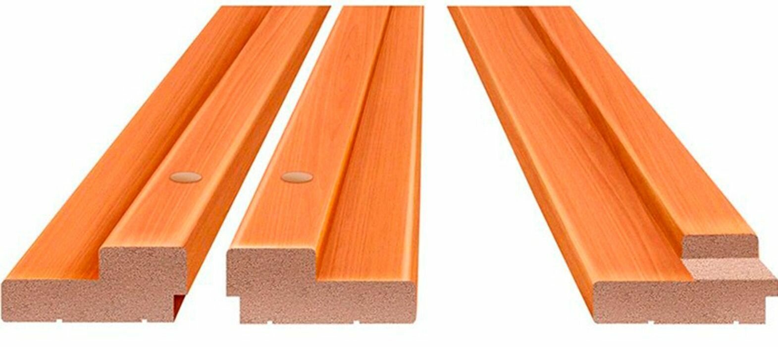 Олови дверная коробка без фурнитуры 2031х28х70мм Миланский Орех