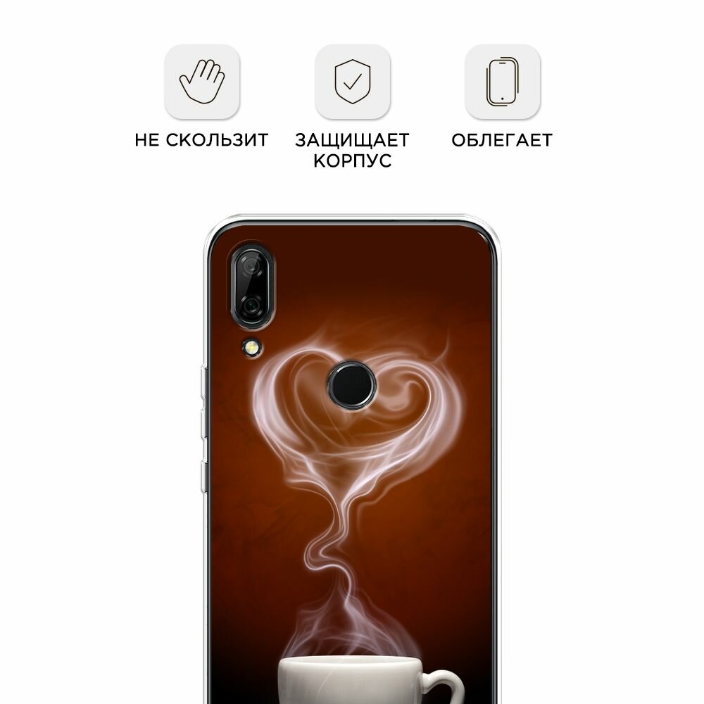 Чехол на Huawei P Smart Z/Honor 9X / Хуавей P Smart Z /Хонор 9Х с принтом Кофейная любовь — фото 1