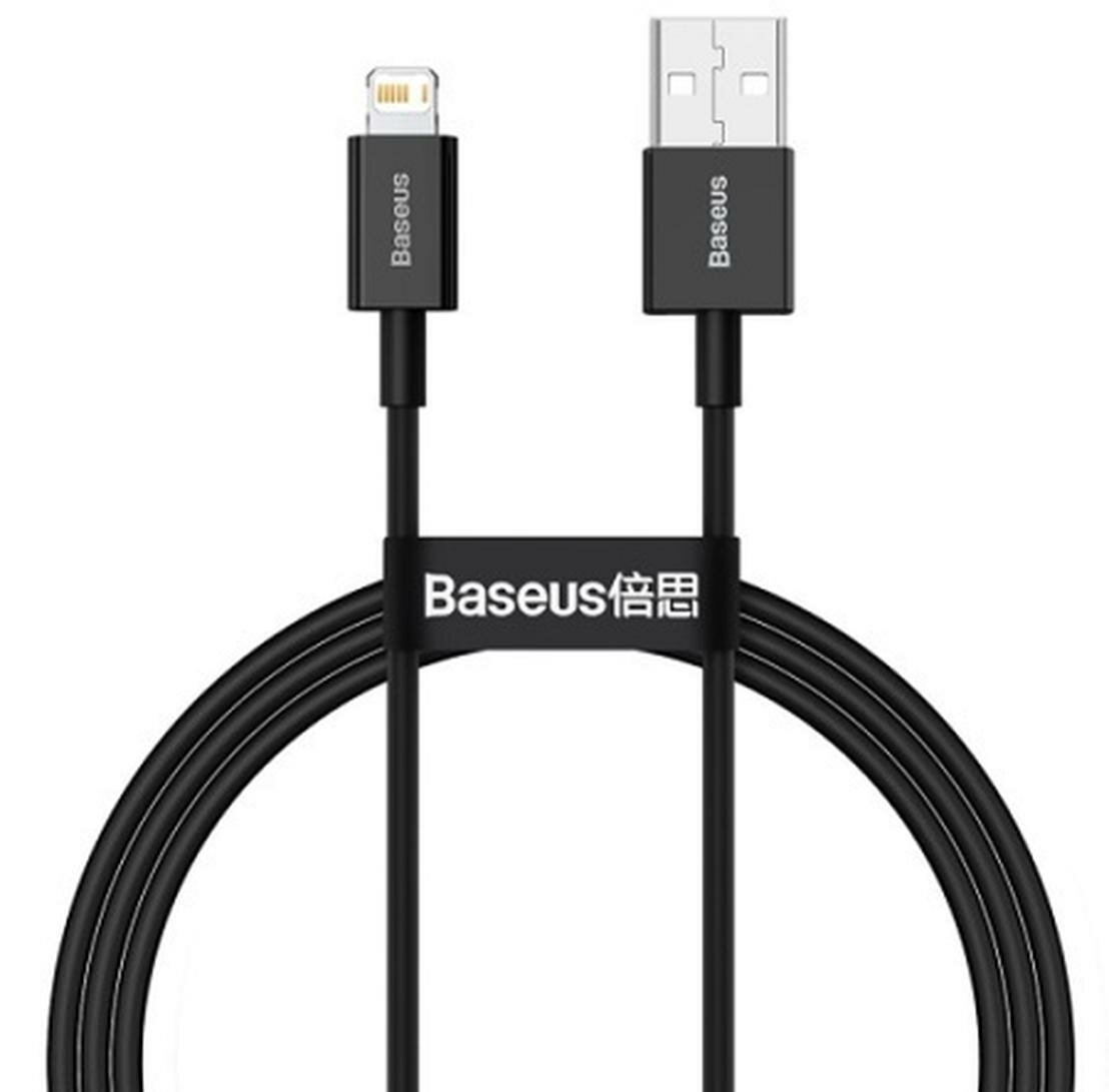 Кабель Baseus Superior Series Fast Charging Data Cable USB to iP 2.4A 1m Черный (CALYS-A01)