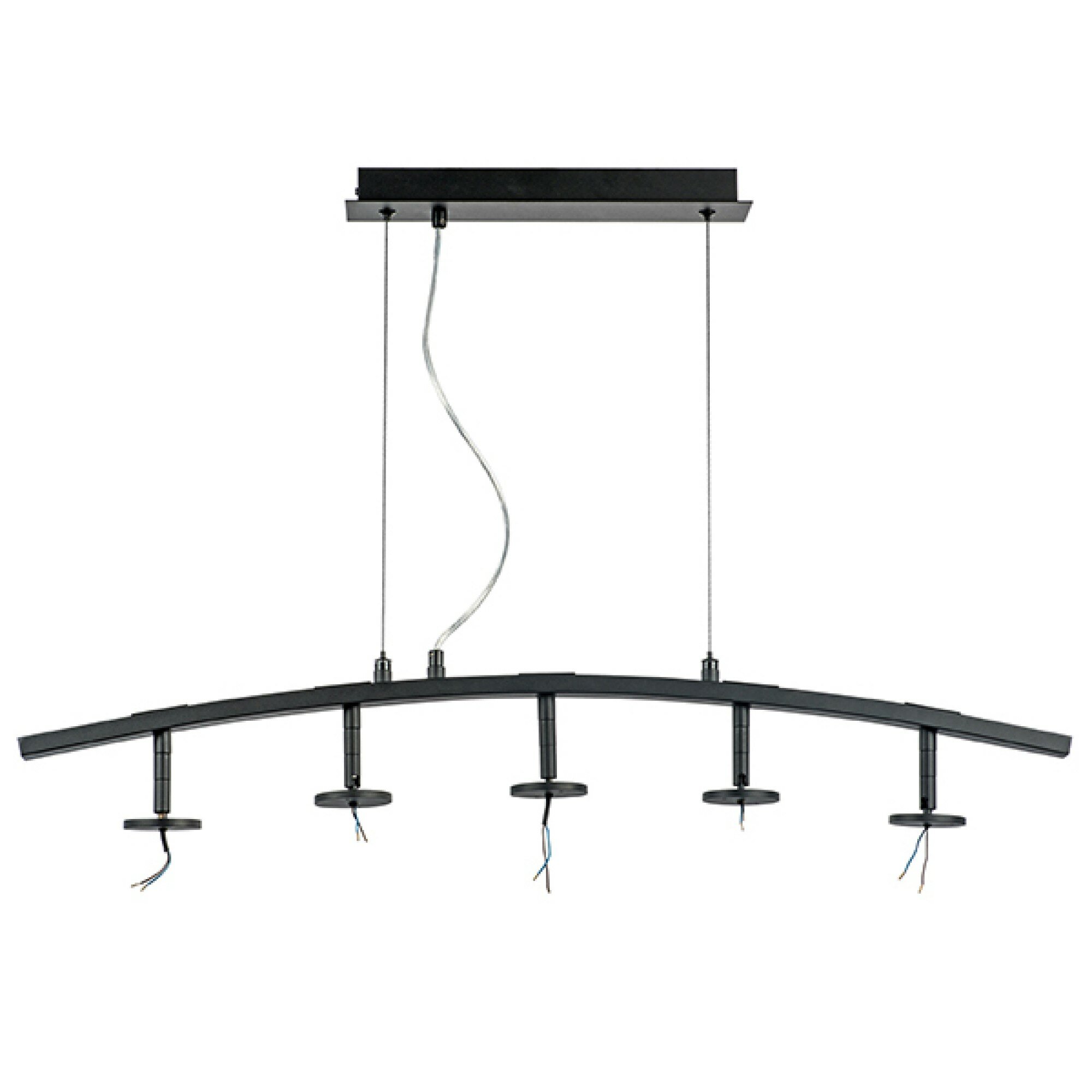 Лампы светодиодные Lightstar 571735 Подвесное крепление RULLO 5х к светильникам 21443х черный