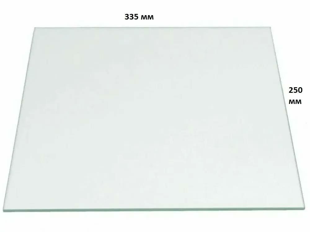 Внутреннее стекло духовки GRETA, Дружковка 335 x 250 мм старая модель