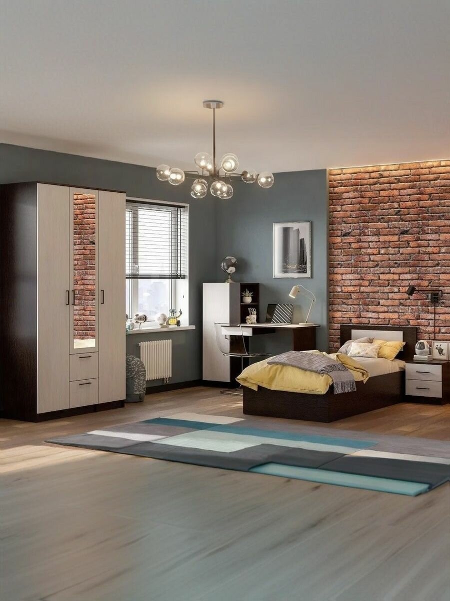 Гарнитур для детской , венге/анкор светлый