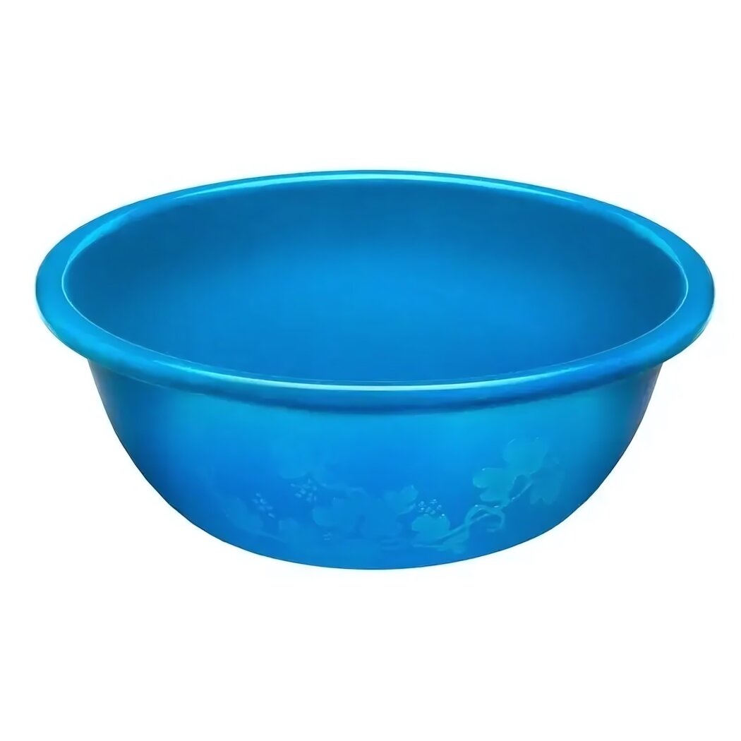 Таз мерный «Изобилие» 4 л, пластик, синий цвет, устойчивое дно