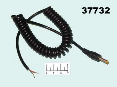 Разъем питания штекер 4.0*1.7мм витой 1.8м (3-0011B)