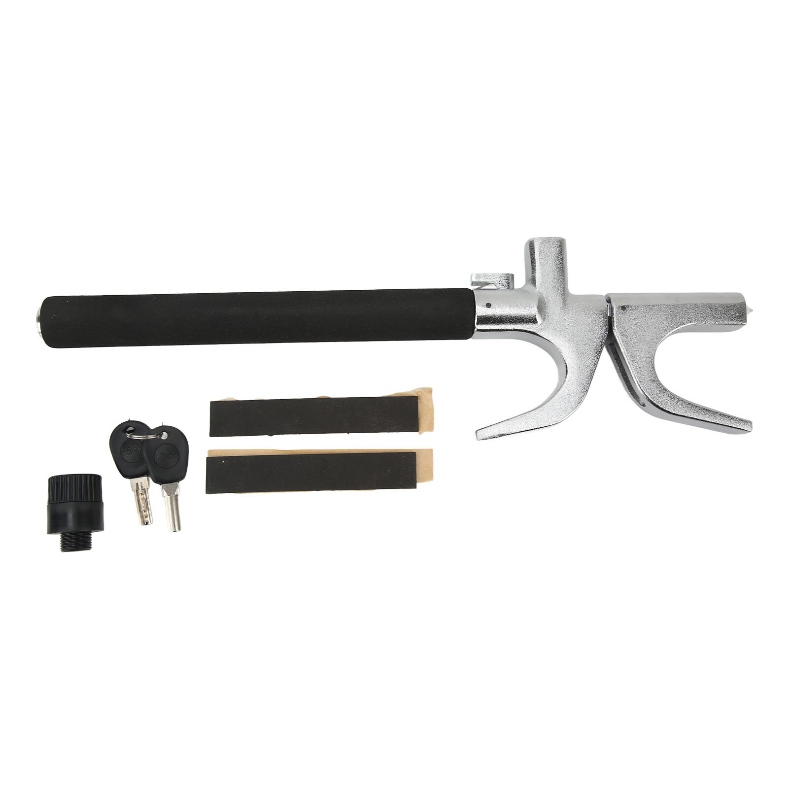 Блокировка руля регулируемая с аварийным молотком для авто