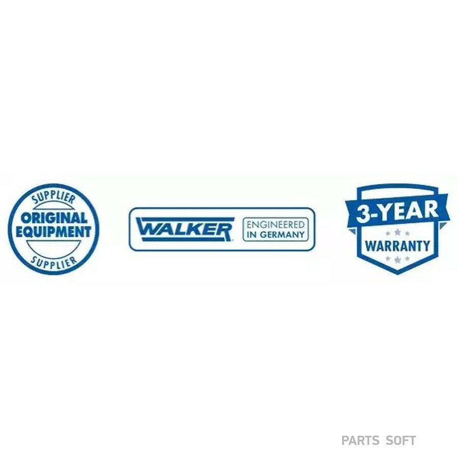 Глушитель Пежо Peugeot 406 от официального дистрибьютора, WALKER, артикул 22368