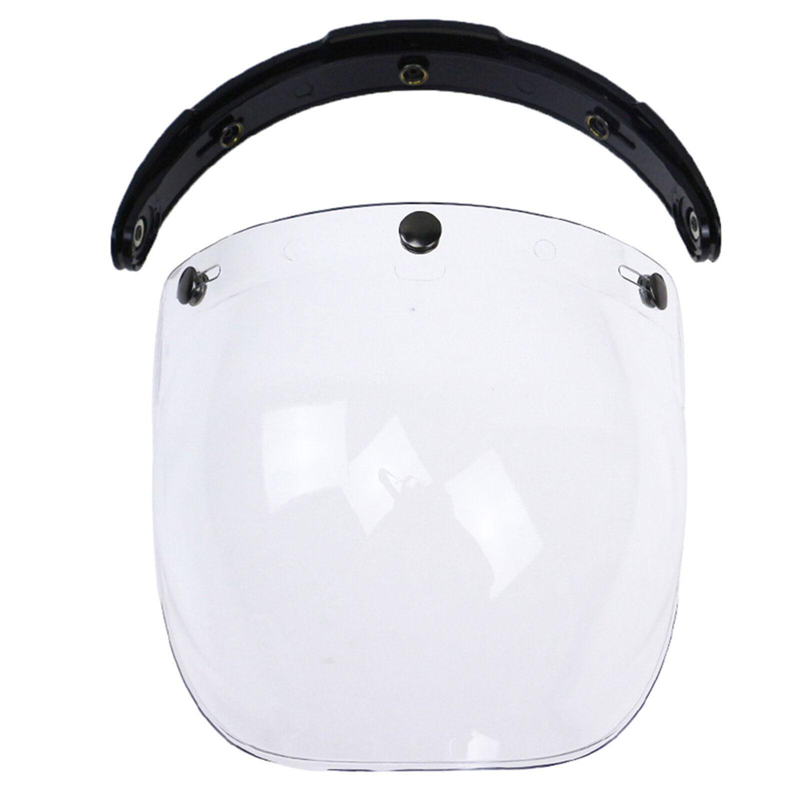 3-Snap Bubble Wind Shield Visor для мотоциклетного шлема Biltwell Gringo&Bonanza, размер 22cm*20cm*12cm, вес упаковки 227g, цвет as shown, в комплект входят 1 x Motorcycle Windshield (шлем не включен) и 1 x Framework