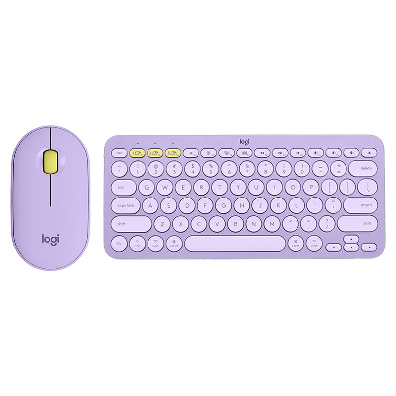 Комплект клавиатура и мышь Logitech K380, синий