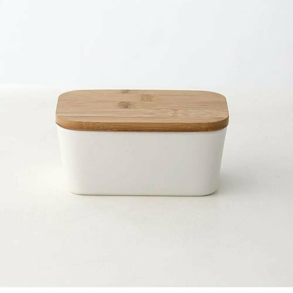 Хлебница NiNi, керамика, с крышкой, запечатать, хранение продуктов, 16х10х7.8 см