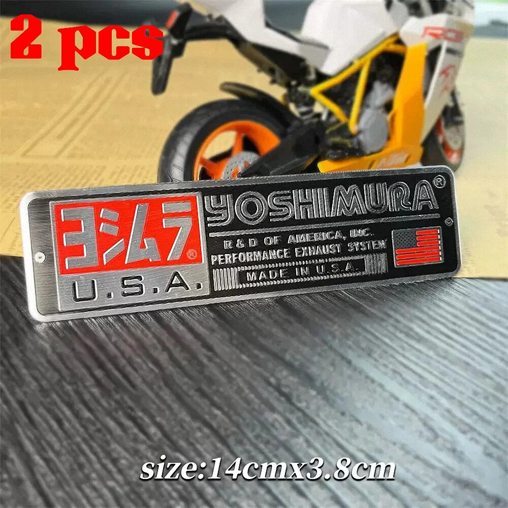 Для Yoshimura Dirt Bike выхлопная 3D наклейка аксессуары для мотоциклов DB Killer глушитель 2PCS A