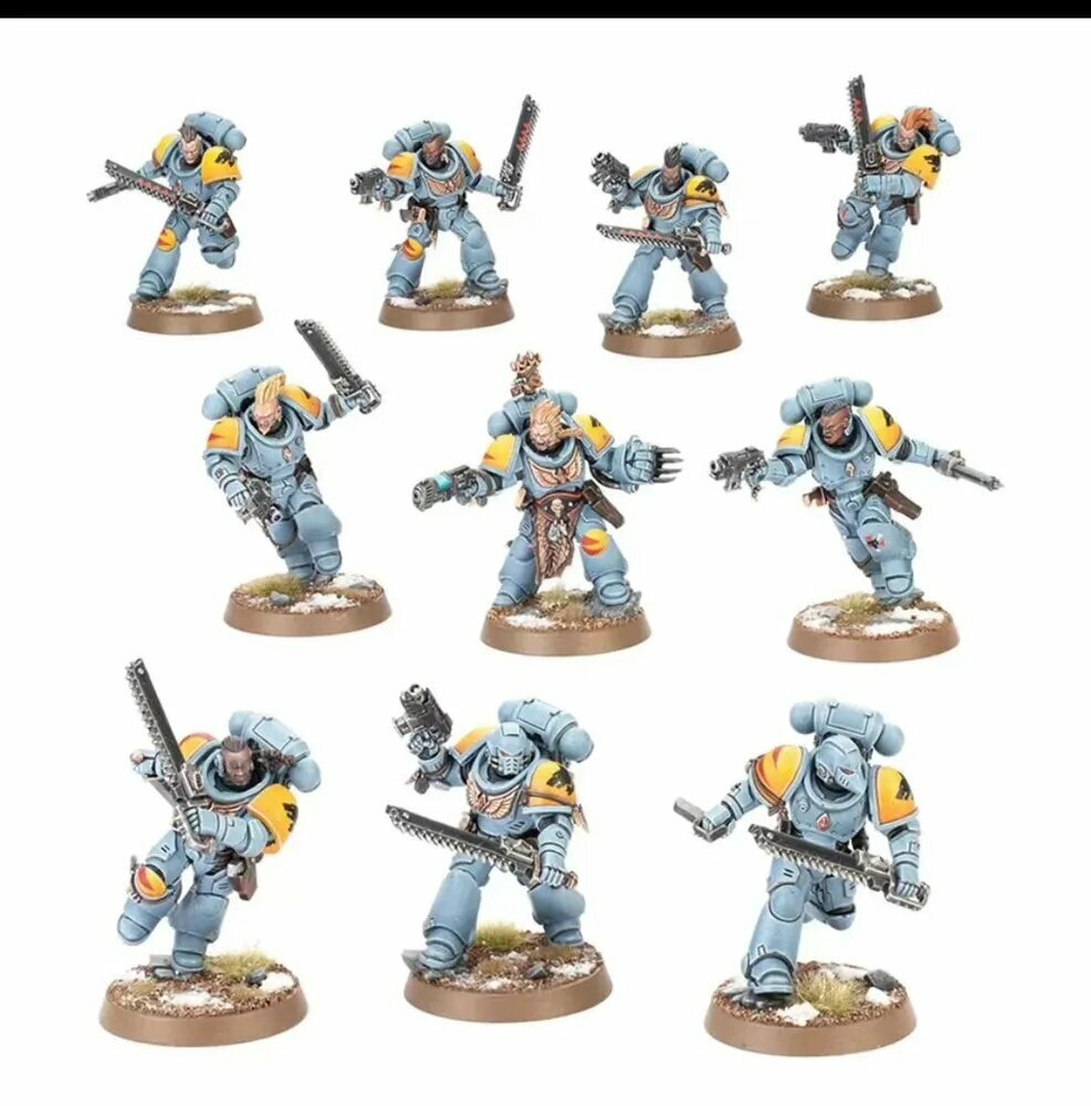 Вархаммер 40к смола / 10PCS pace Wolves Army Set / Warhammer 40000 миниатюры