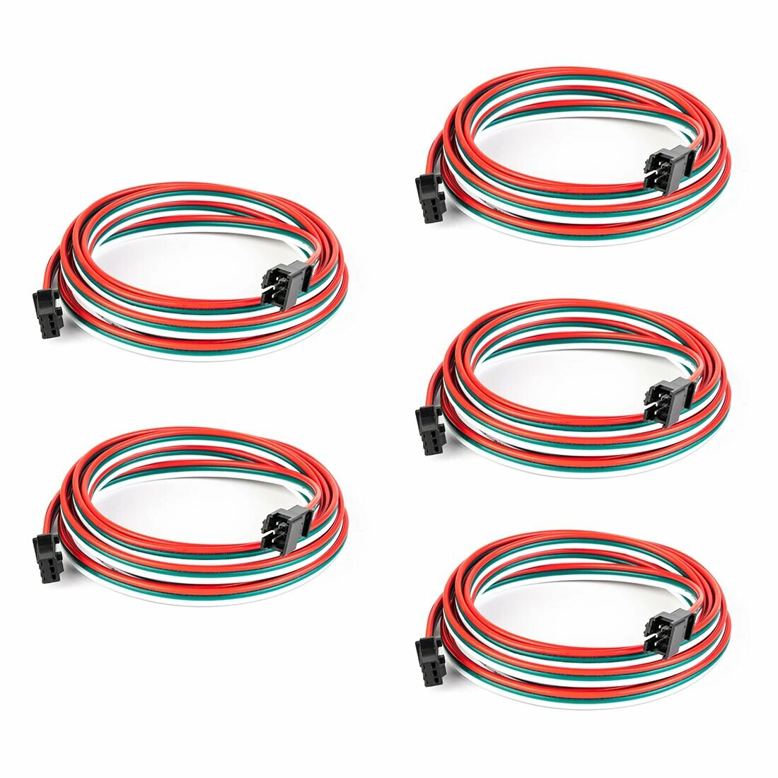 5 шт. Удлинительный кабель JST 2/3/4/5 Pin 22AWG для RGB ленты 2m, 3PIN