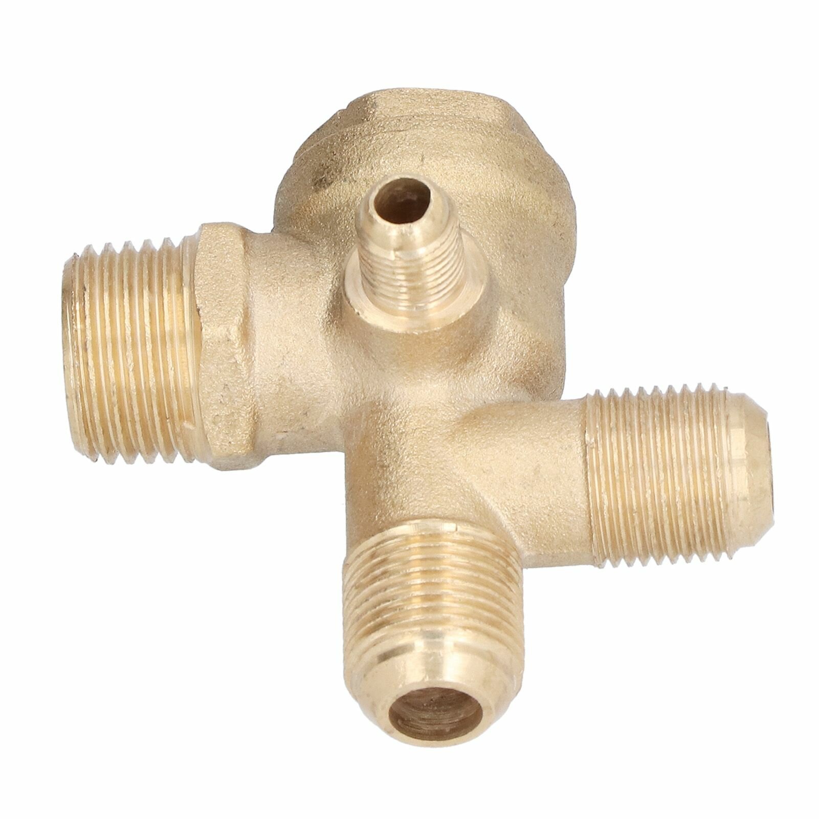 Обратный клапан, 4-ходовой, литая медь, с электроприводом, 21x16x16x10 мм