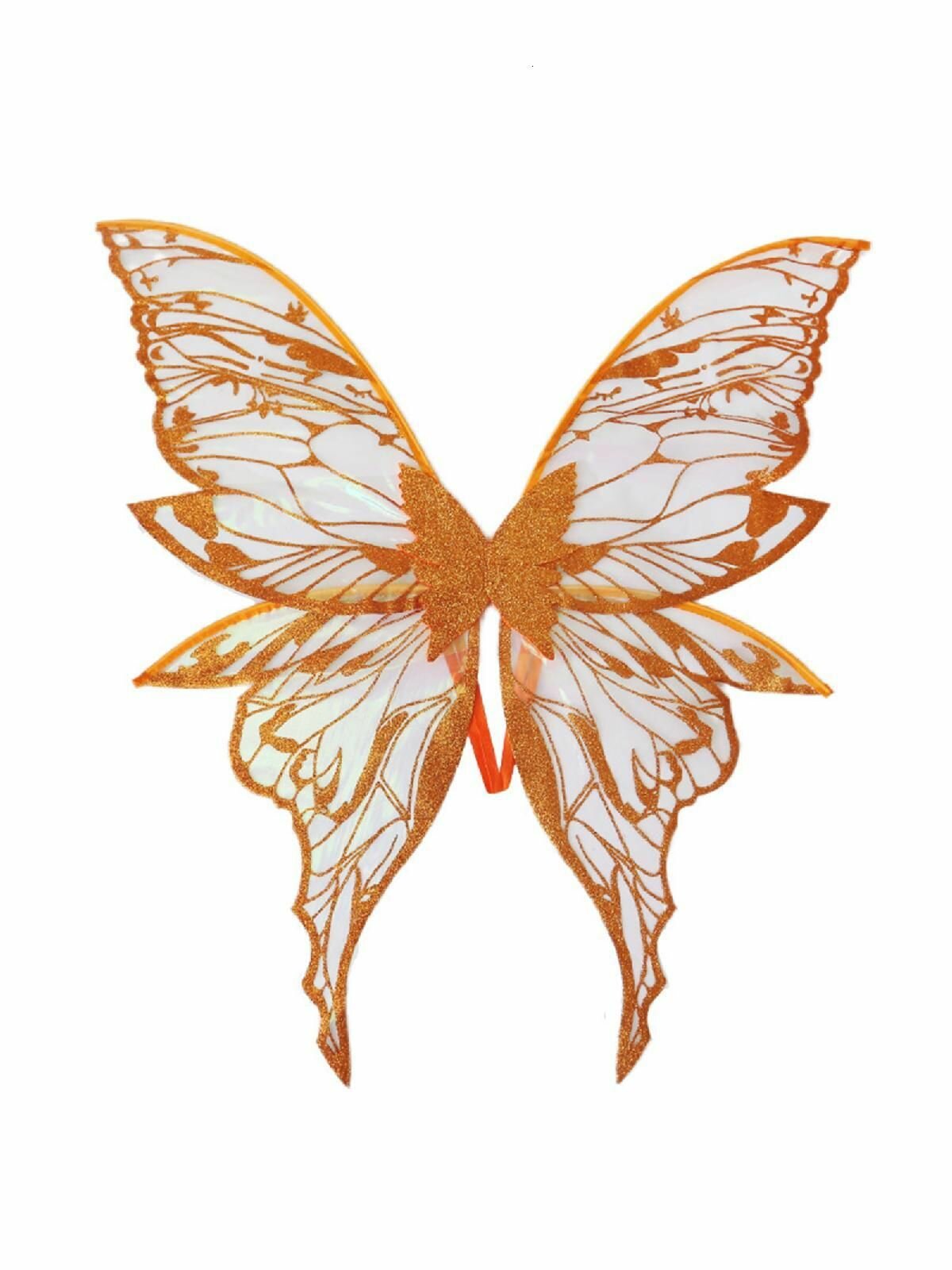 Костюм феи с крыльями, Оранжевый