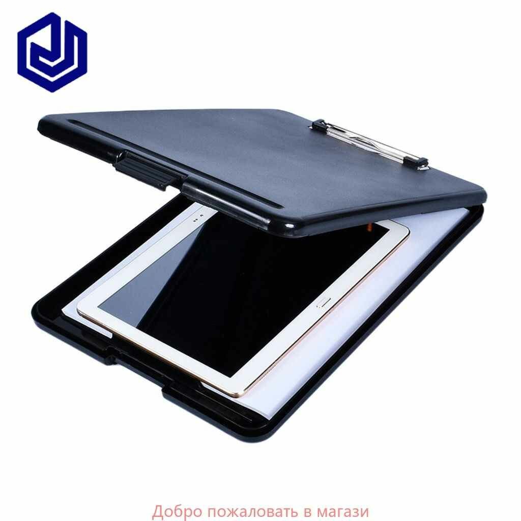 Папка-планшет для письма формата А4-однотонная, черная