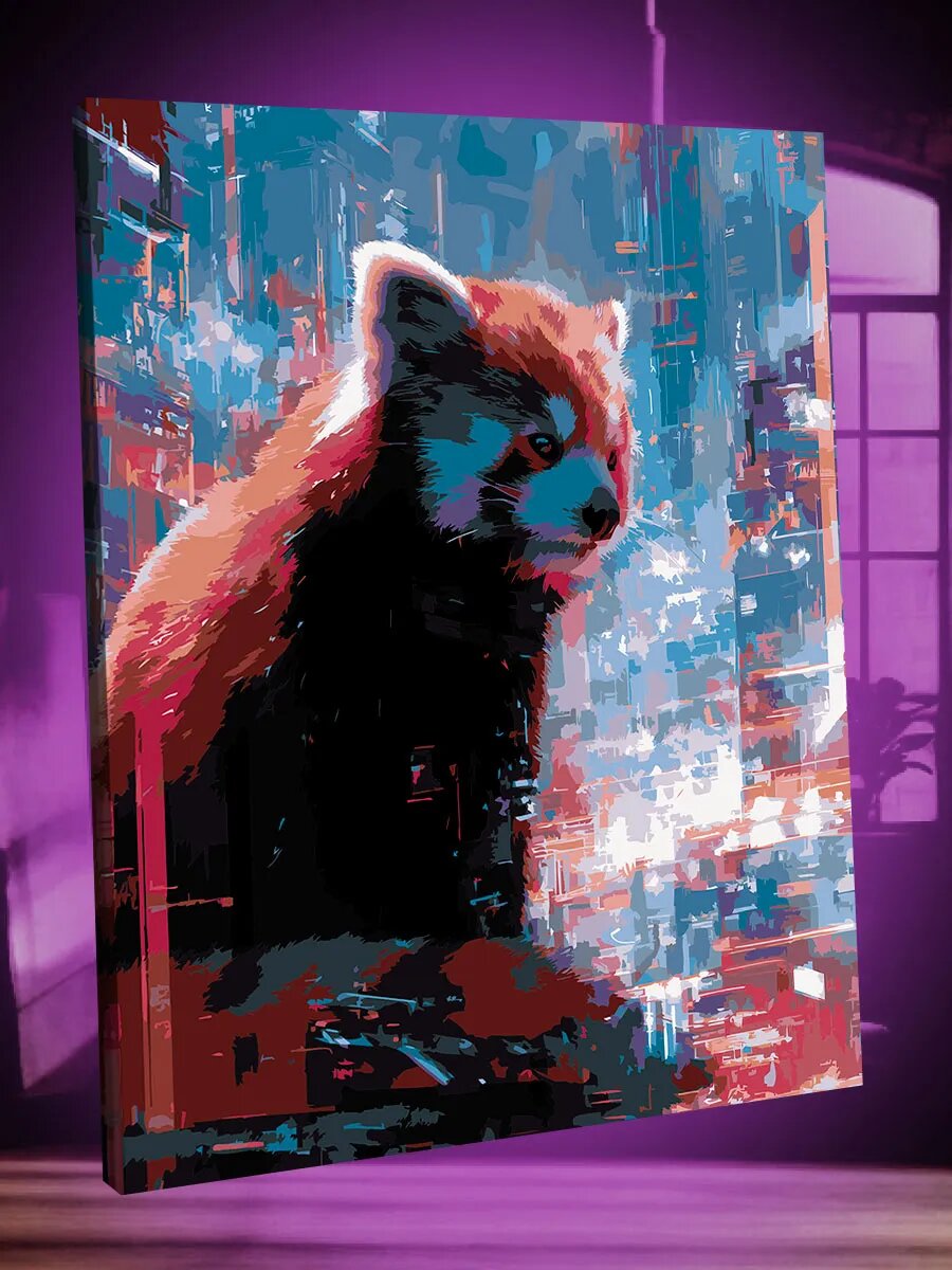 Картина по номерам Панда
