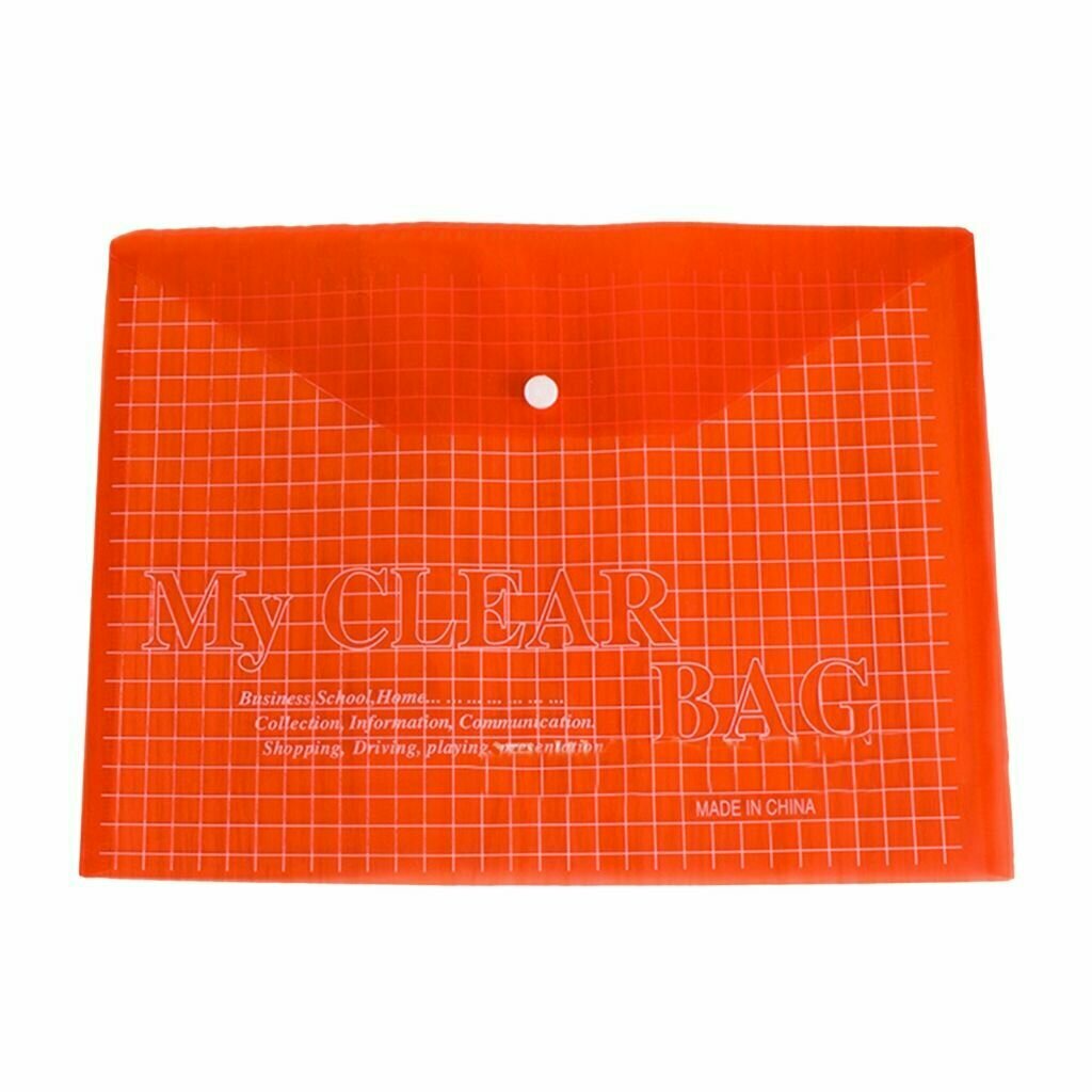 10 шт./компл. Прозрачных пакетов для документов, Прозрачные папки для документов формата А4