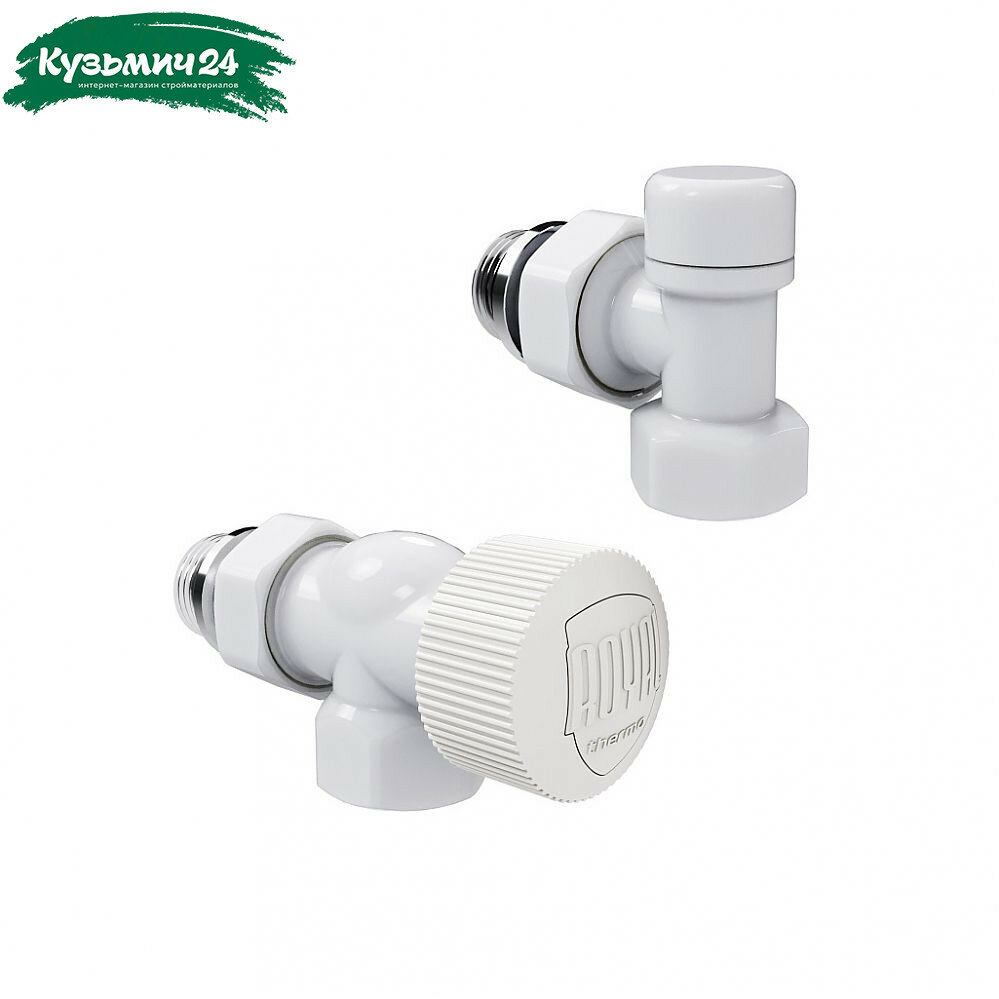 Набор термостатический осевой Royal Thermo Design RATVDO11212WH, 1/2 дюйма, М30х1.5, белый