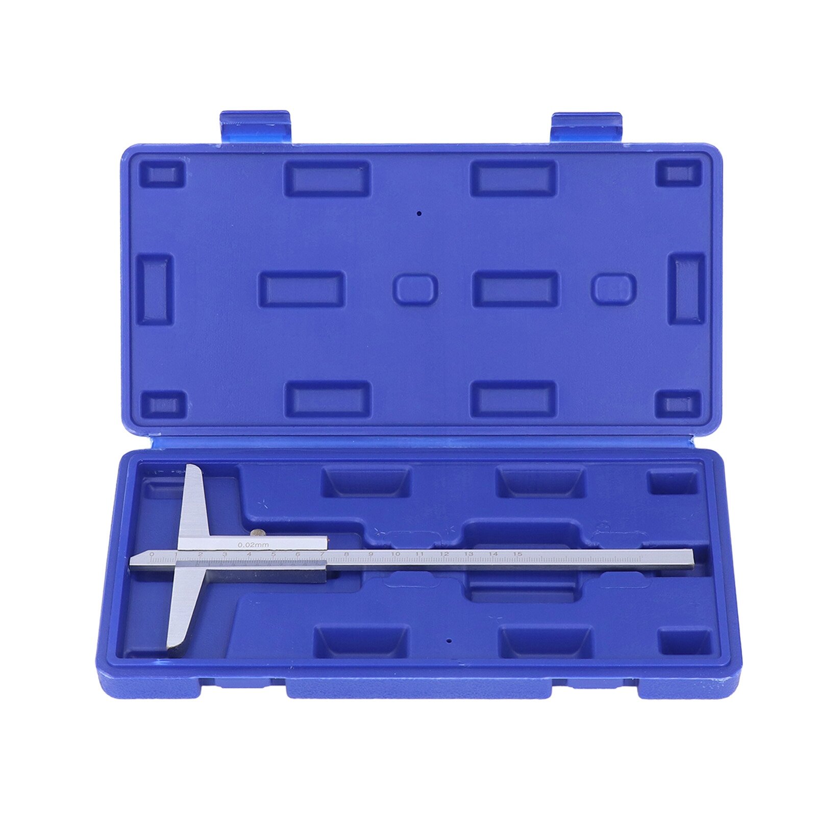 Depth Vernier Caliper High Carbon Steel Measuring Tool for Metal Processing 0.02mm Accuracy0-150mm