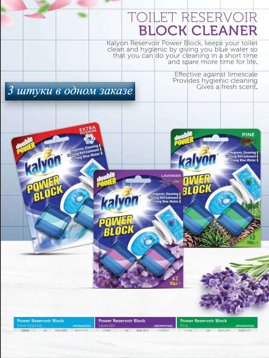 Блоки для чистки бачка унитаза