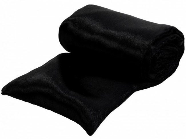 Атласная лента бондажа рук, ног и тела или завязывания глаз чёрная