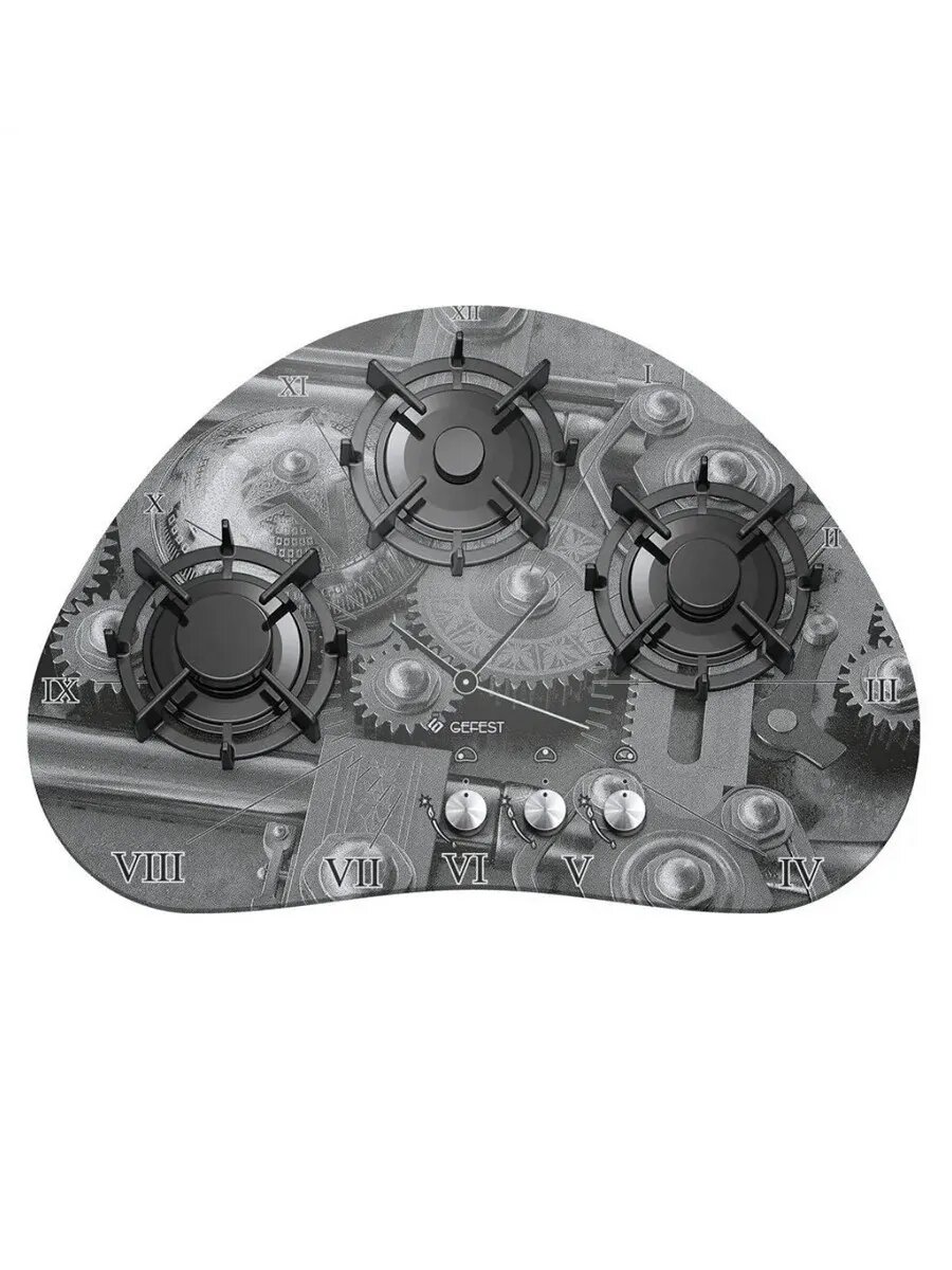 Газовая варочная панель GEFEST CH 2120 K1, серый/серебристый, 5750 Вт