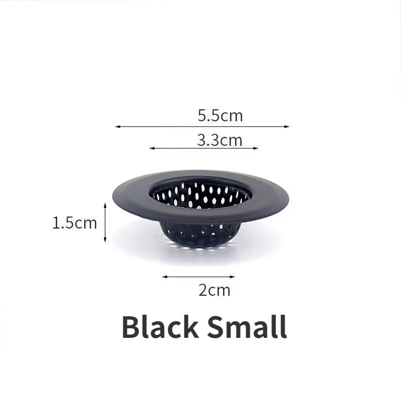 Фильтр-сетка для раковины из нержавеющей стали Black S