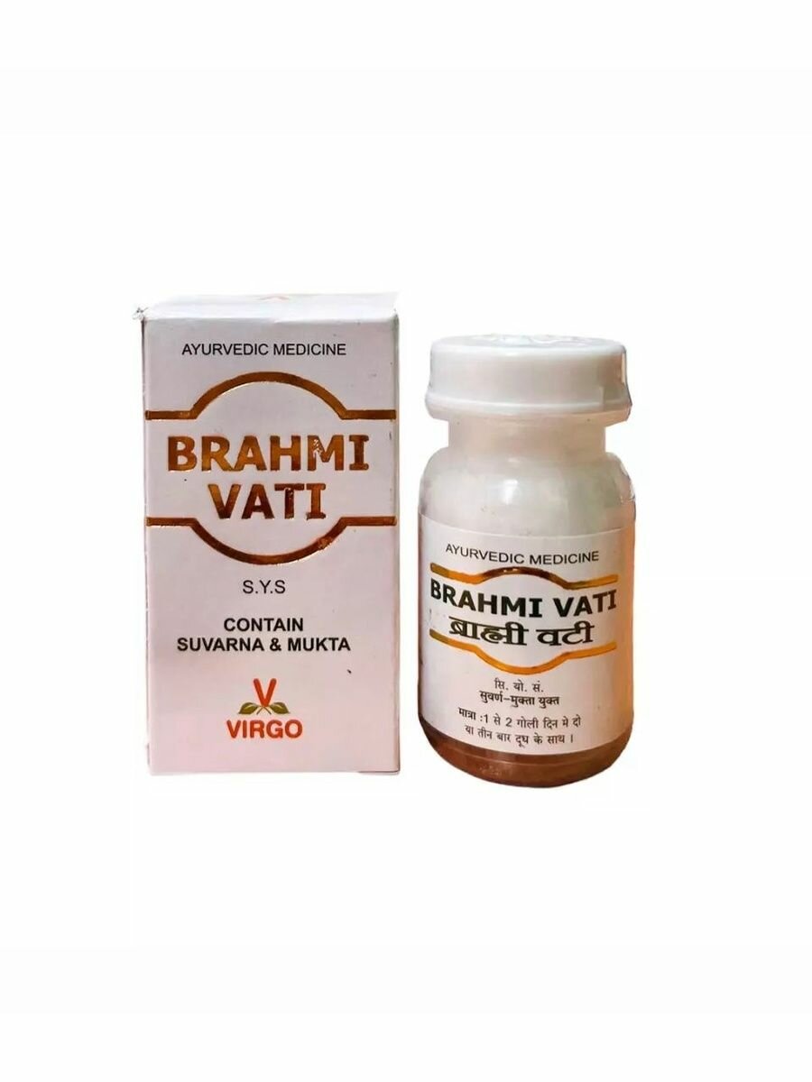 Брахми Вати Суварна Мукта - для мозга и памяти / Brahmi Vati Suvarna Mukta Virgo 10 табл
