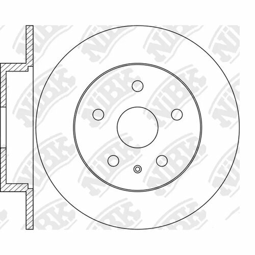 RN2073-NIBK диск тормозной передний Mazda CX-5 2.0/2.2D/2.5 11>