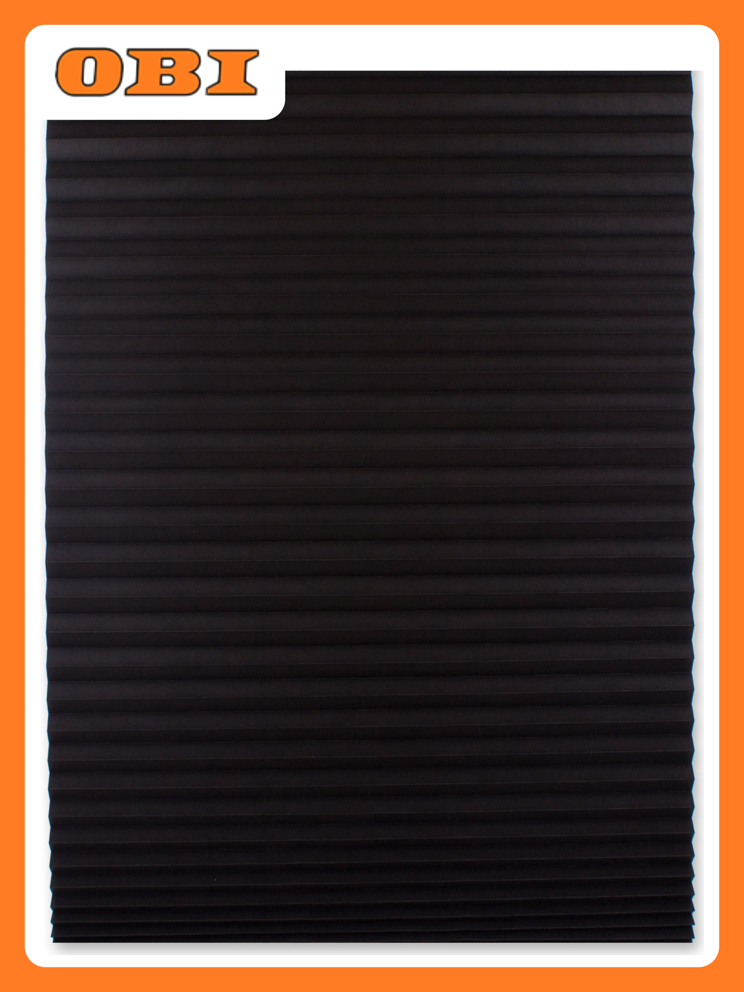 Жалюзи Room Decor LY-PB03, плиссе, самоклеящиеся, черные, 90x190 см