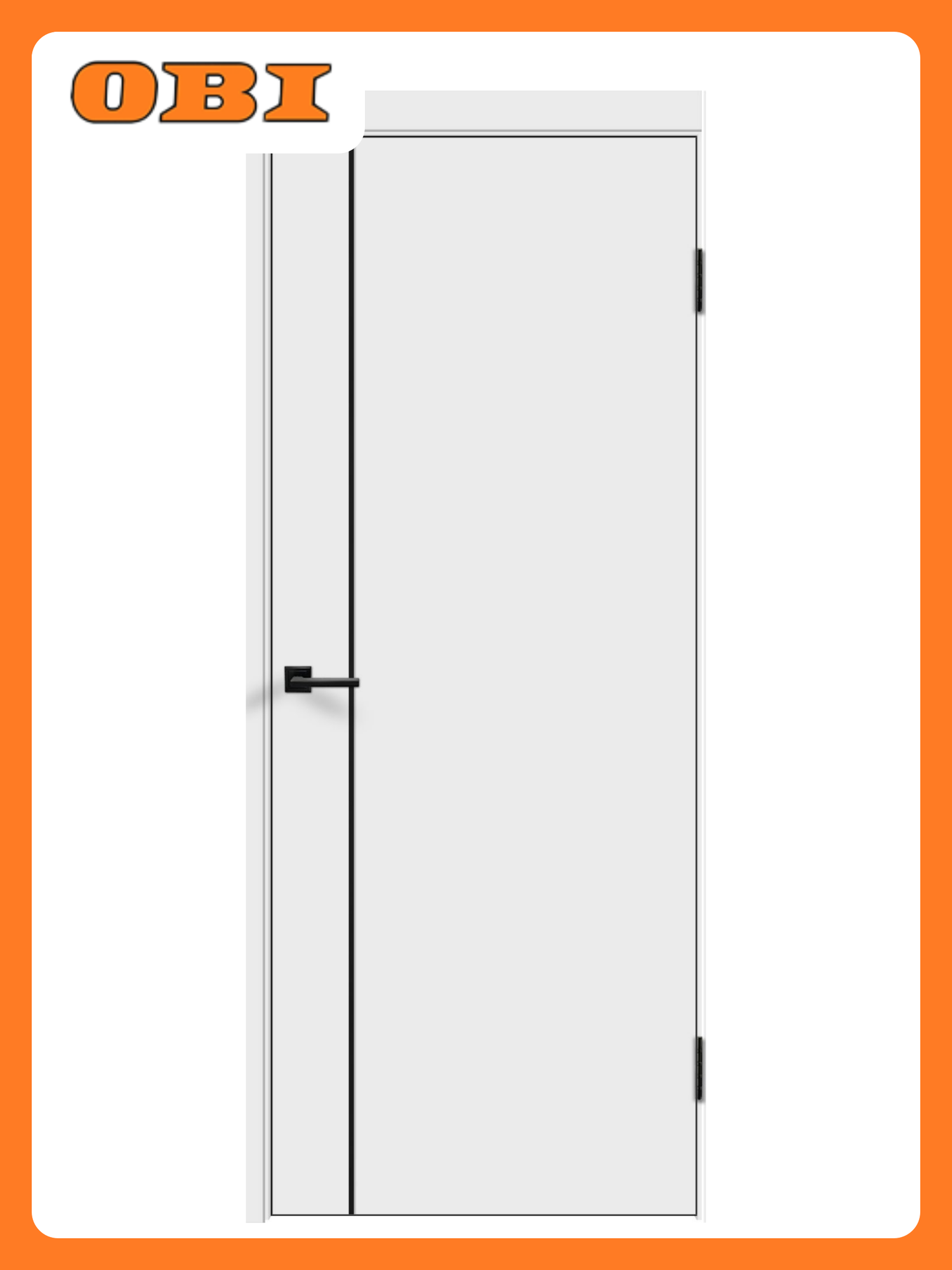 Полотно экошпон ланс M1 глухое без притвора Белый Эмалит 800х2000 мм