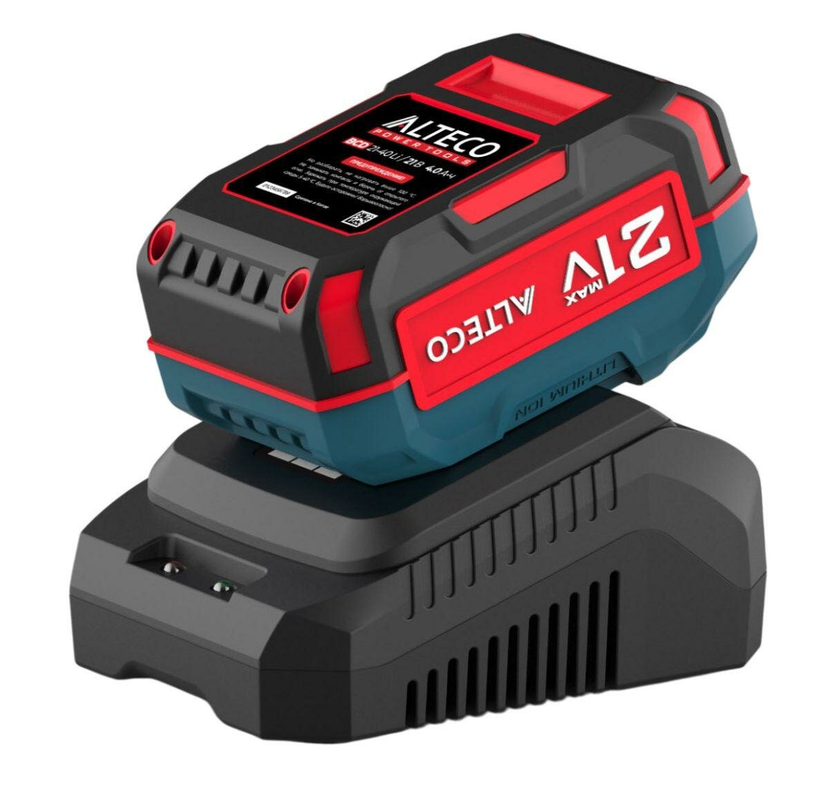 Аккумулятор+зарядное устройство 21В 2Ah Li-iON(BCD 21-40Li+BC 21-40QF) ALTECO 93167