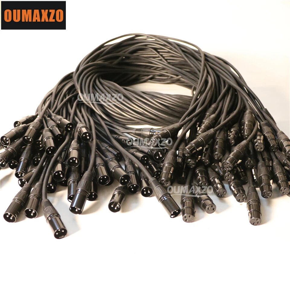 DMX512 3-контактный сигнальный кабель 3-контактный разъем XLR Кабель DMX с медным сердечником DMX Line для мытья стен Par Light Светодиодный эффект освещения mvoving head
