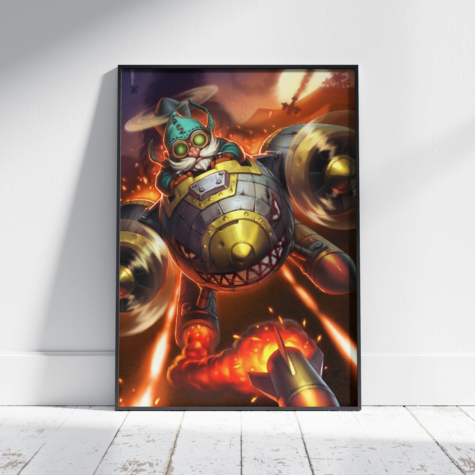 Плакат на стену для интерьера Dota 2 (Gyrocopter) - Постер по игре формата A3 (30х42 см)
