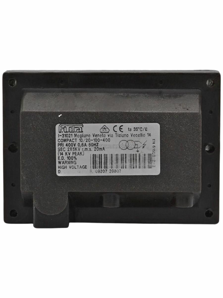 Трансформатор розжига Fida Compact 10/20-100-400 100% 400 V