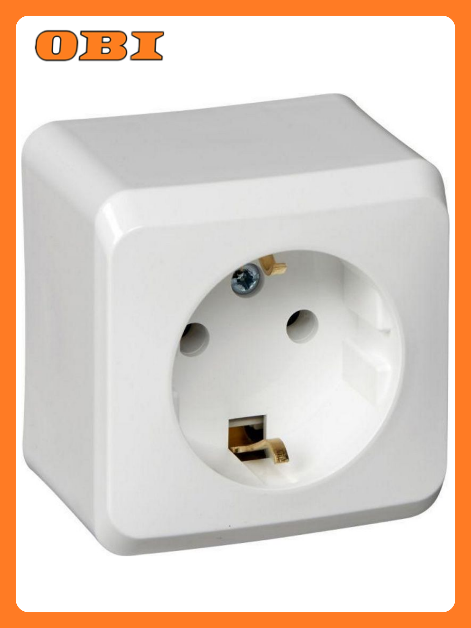 Розетка 1-м ОП Этюд 16А IP20 250В с заземл. без защ. шторок бел. SE PA16-003B