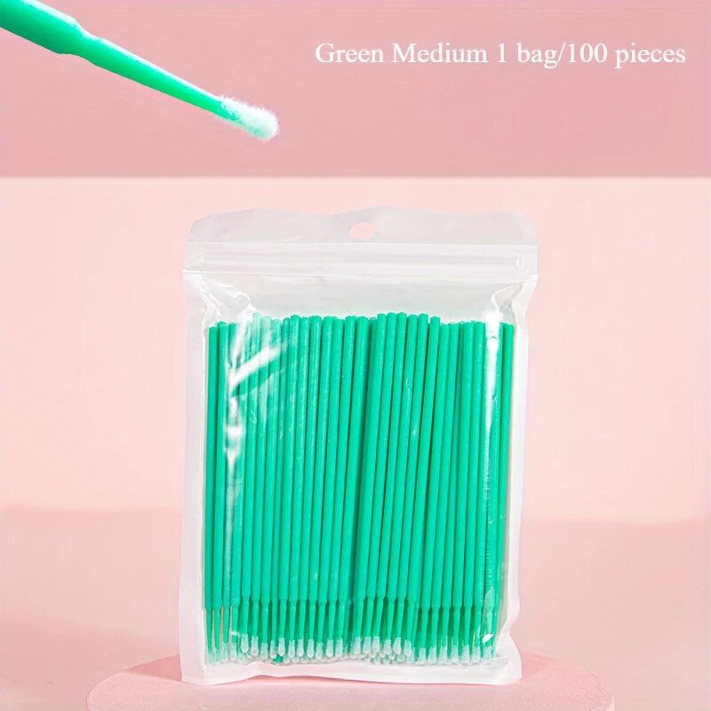 Микротампоны для наращивания ресниц, Green bagged