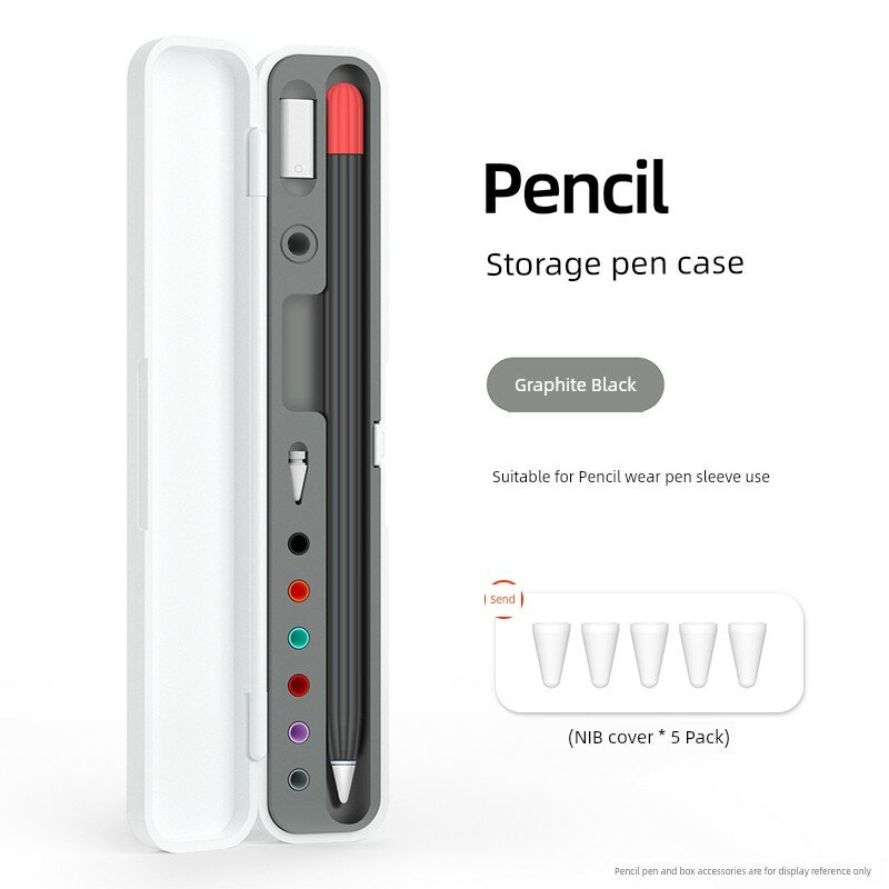 Чехол для стилуса Apple Pencil 1 и 2 поколения, Силиконовая подложка, кейс для стилуса