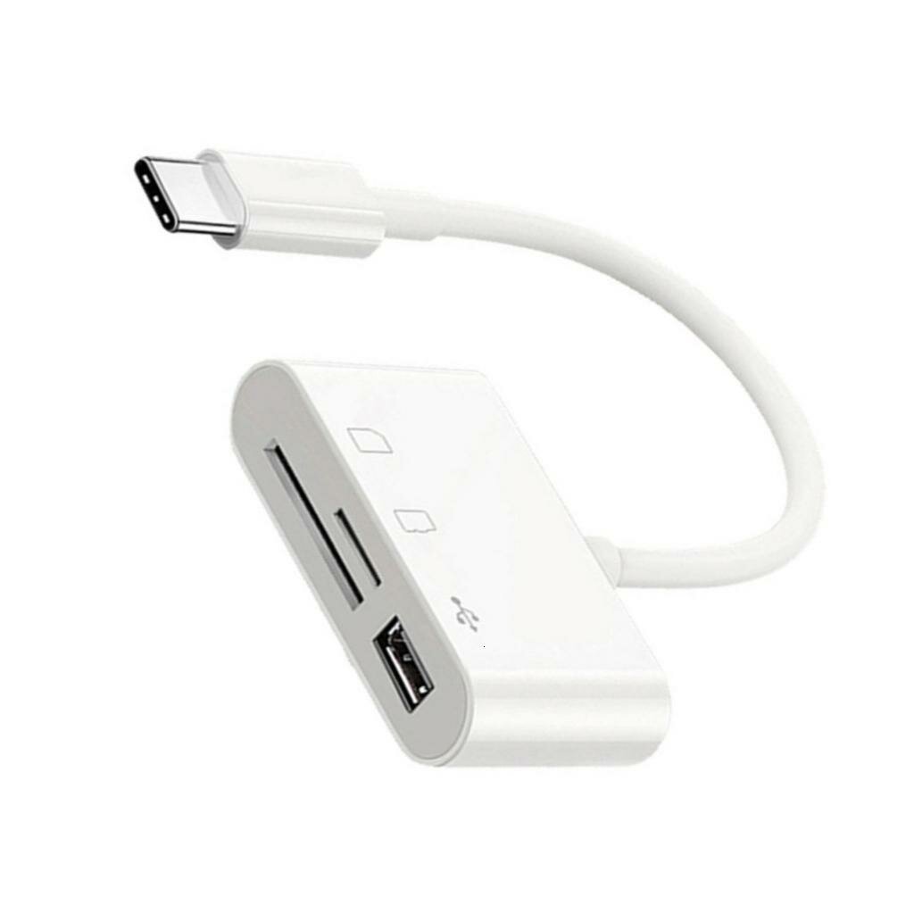 Универсальный кардридер USB-C, Тип C белый