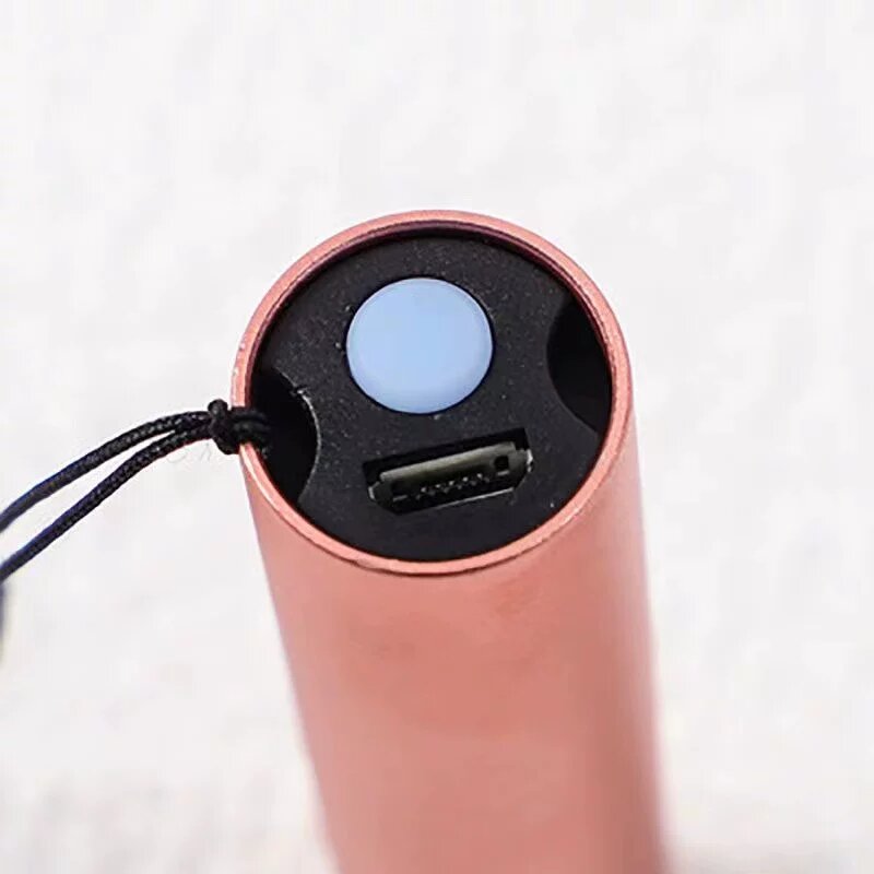 Мини-фонарик с зарядкой через USB, ультраяркий карманный фонарик, светодиодный фонарик с сильным светом, ультраяркий