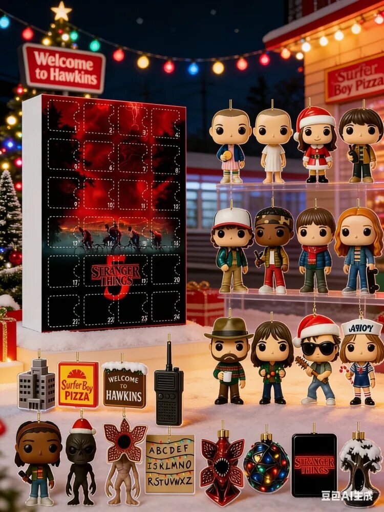 Адвент-календарь "Stranger Things", коллекционный, для фанатов, универсальный