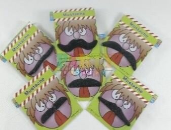 Усы черные разные, 6шт