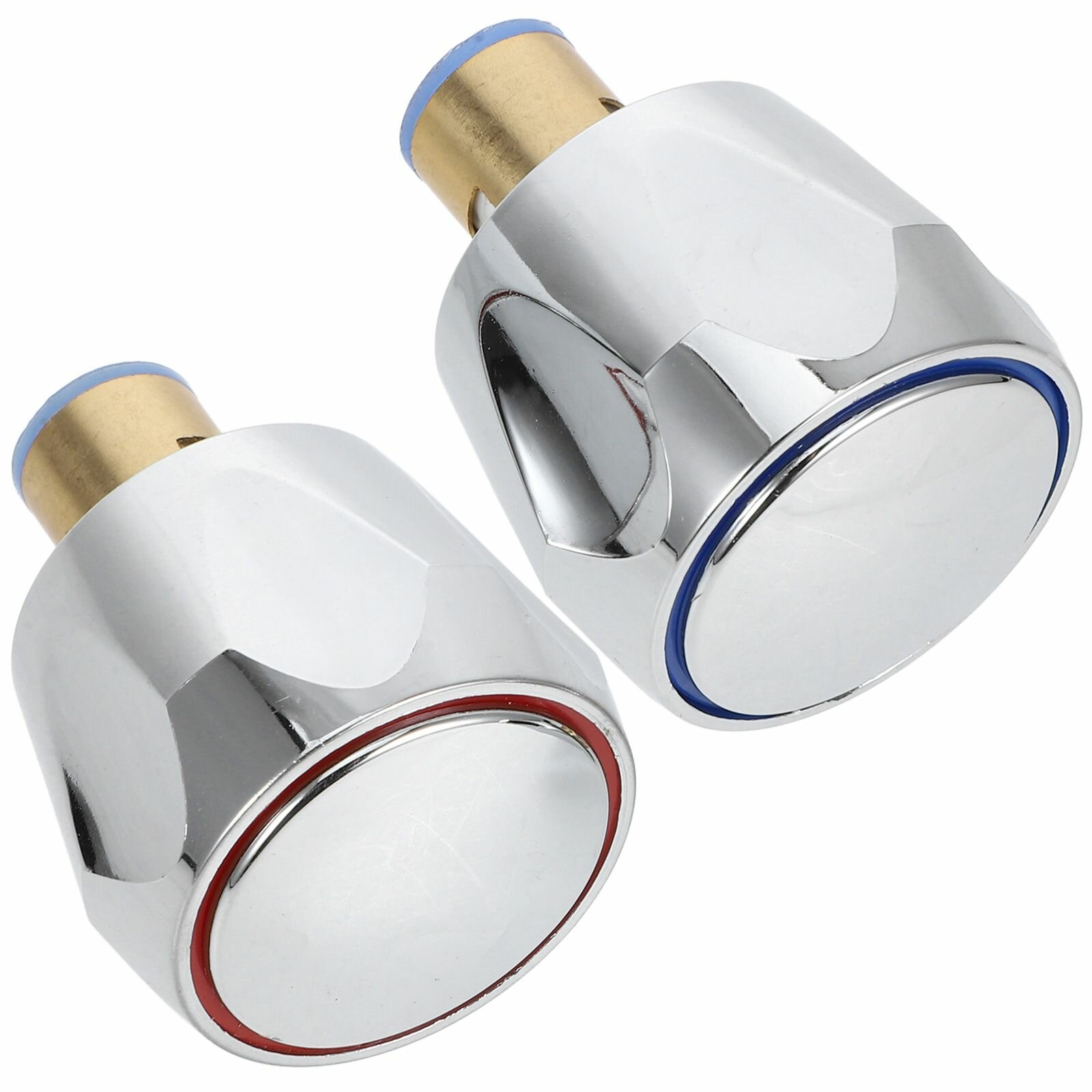 Сменные Ручки Для Кранов Подходит Для Кухни И Ванной Серебряный Цвет Размер 4.00X3.50X3.50CM