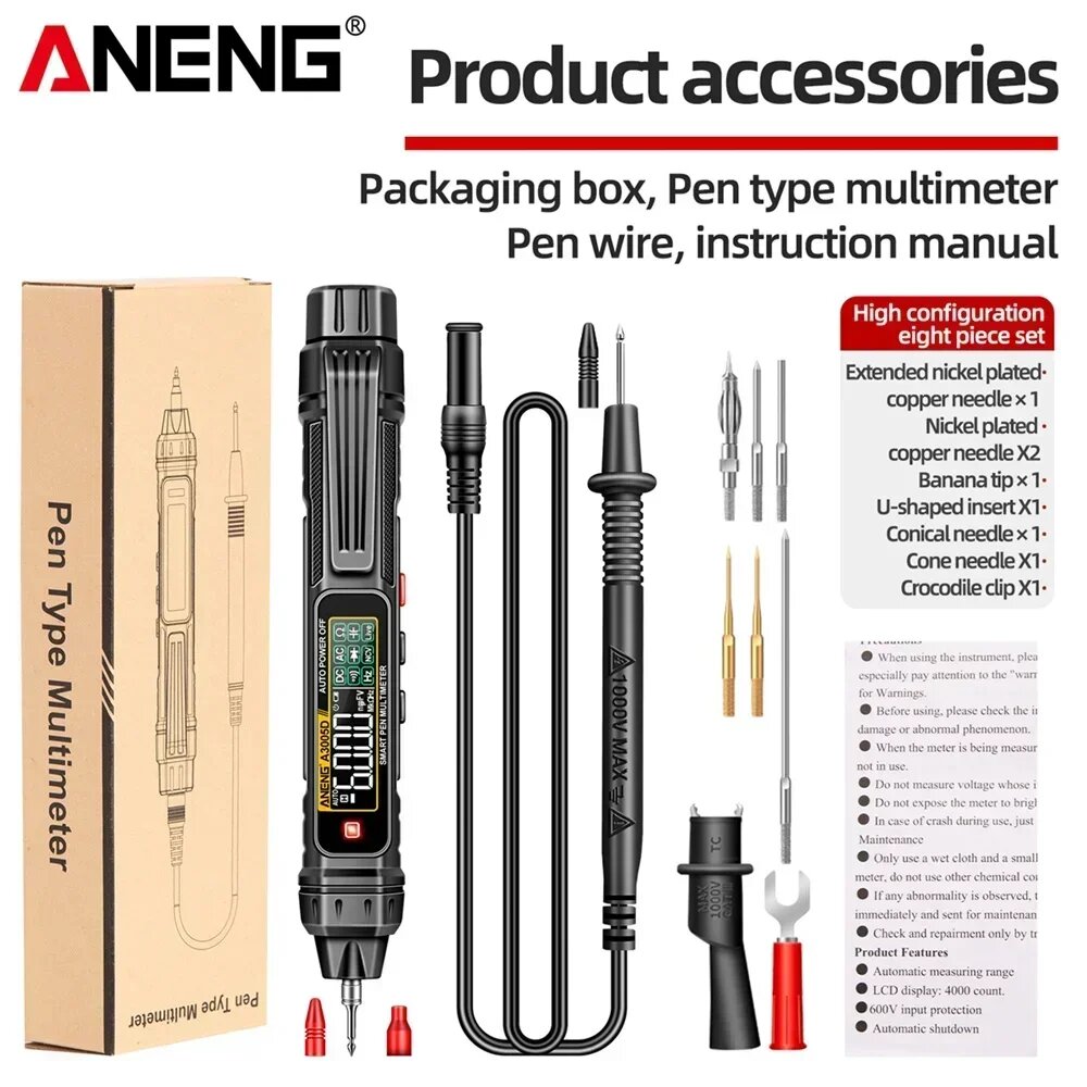 ANENG A3005D Цифровой мультиметр 6000 отсчетов A3005D pro