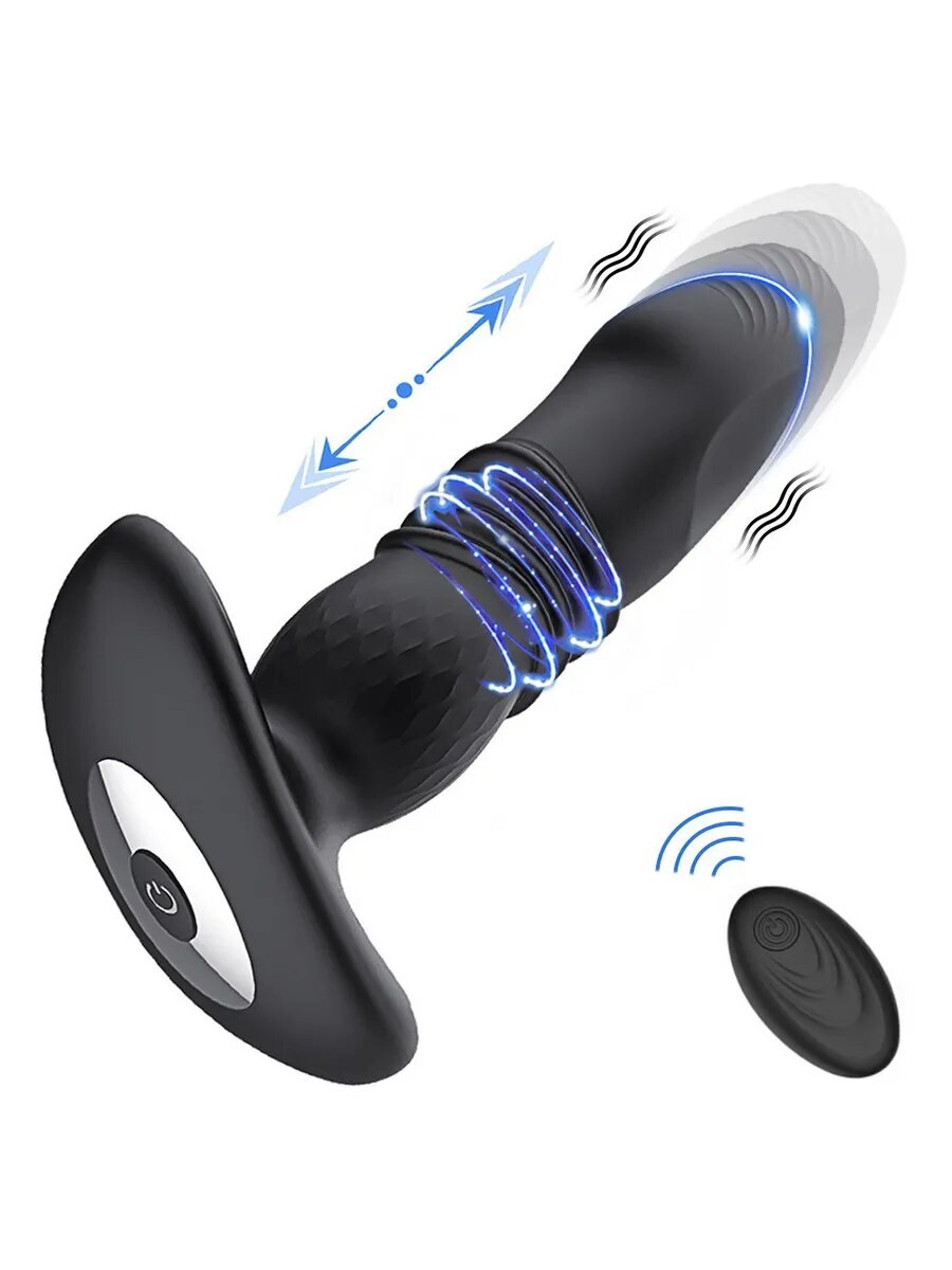 Вибратор анальный анальная пробка с вибрацией пультом