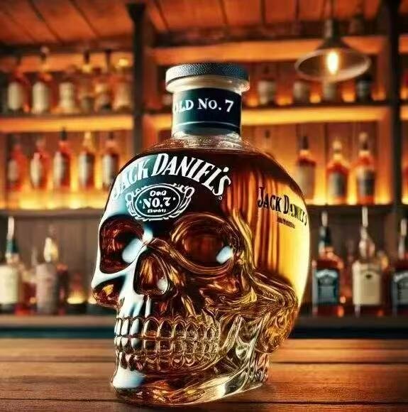 Бутылка для виски в виде бегемота (бутылка в форме черепа)