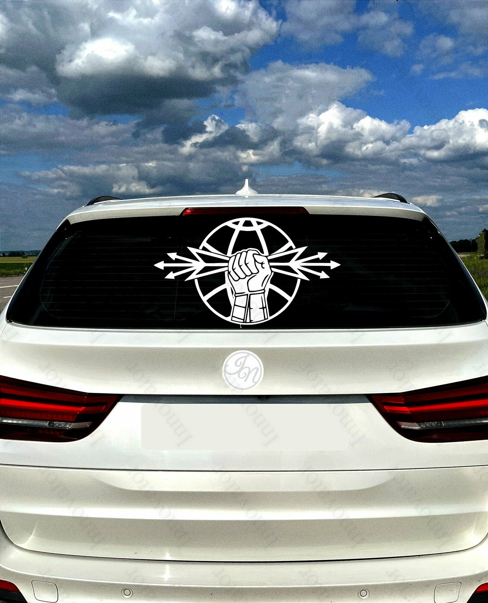 РЭБ наклейка на автомобиль виниловая большая